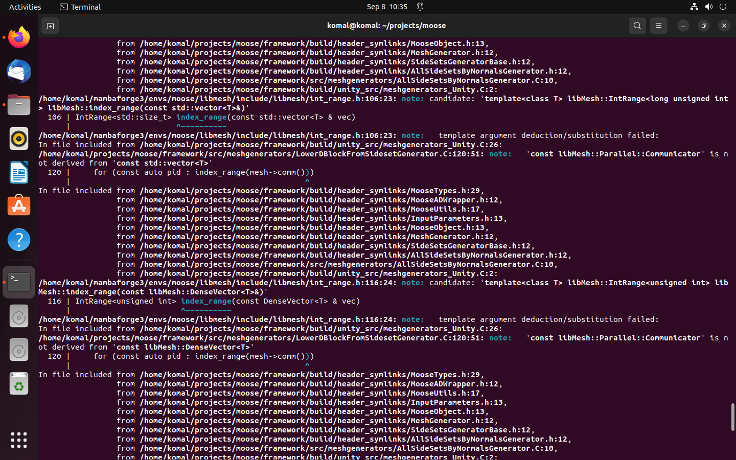 Problem about compiling the application · idaholab moose · Discussion #22047 · GitHub