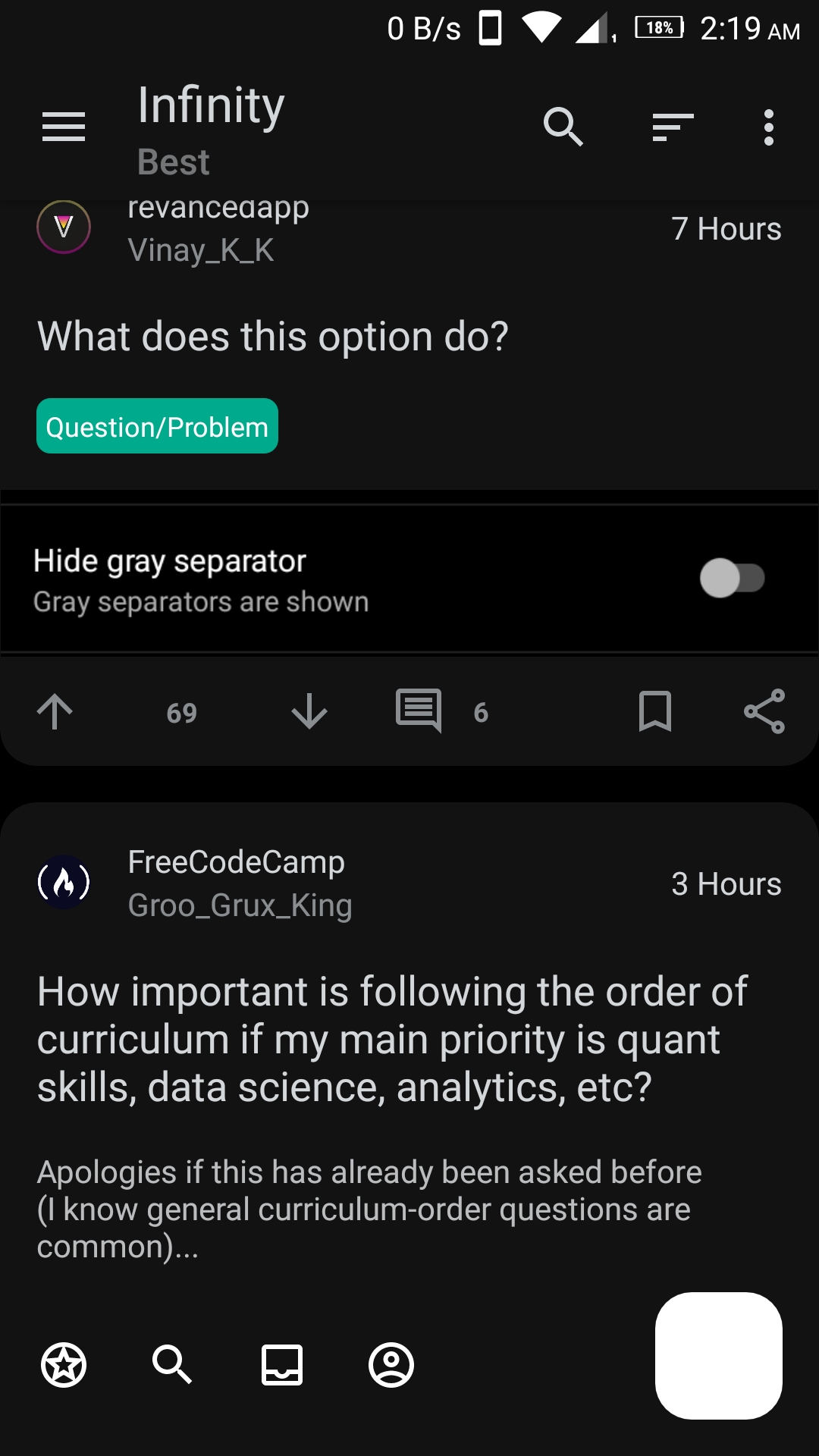 Changing theme makes the floating button invisible · Issue #1344 · Docile-Alligator/Infinity-For ...