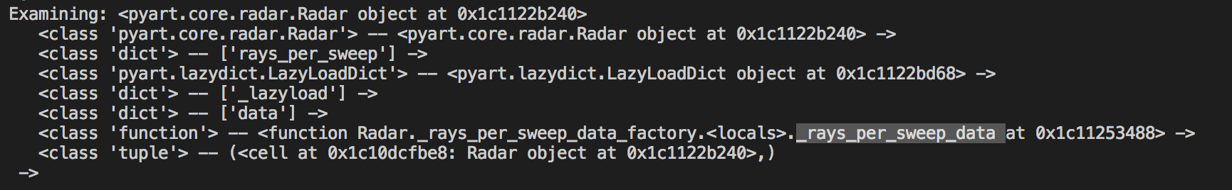 The circular reference in Radar Class · Issue #696 · ARM-DOE/pyart · GitHub