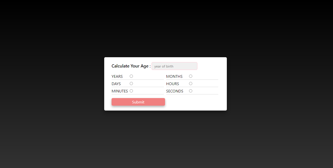 GitHub - khalideveloper/age-calculator