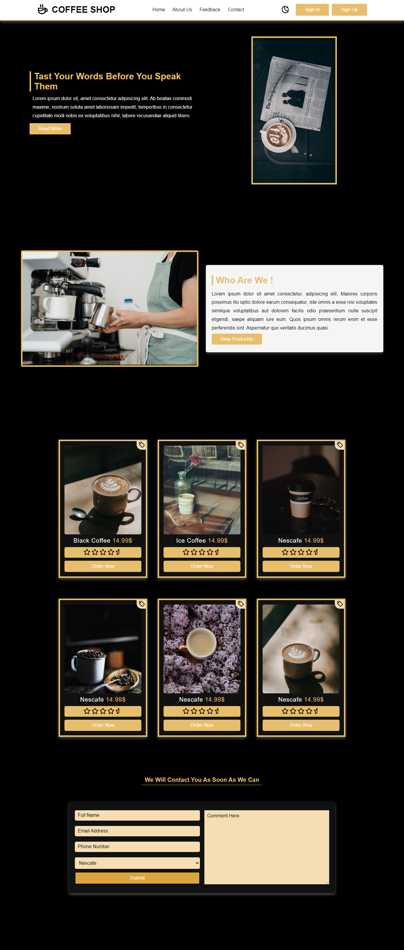 GitHub - khalideveloper/simpe-coffee-shop
