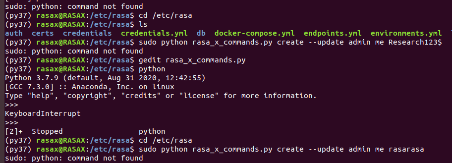 Rasa X Server install help- 'please fill all the fields' · Issue #3577 · RasaHQ/rasa · GitHub