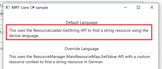 Sample cs-winui miss languages after it is published as a package ...