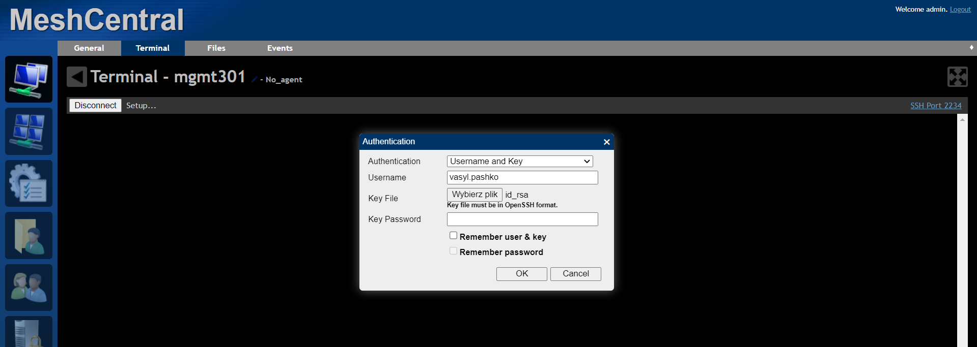 Change port in ssh connection · Issue #4526 · Ylianst/MeshCentral · GitHub
