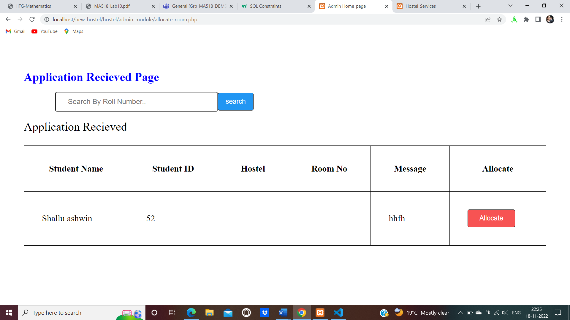 GitHub - Shallukumari/S_Hostel_Allocation: online hostel management