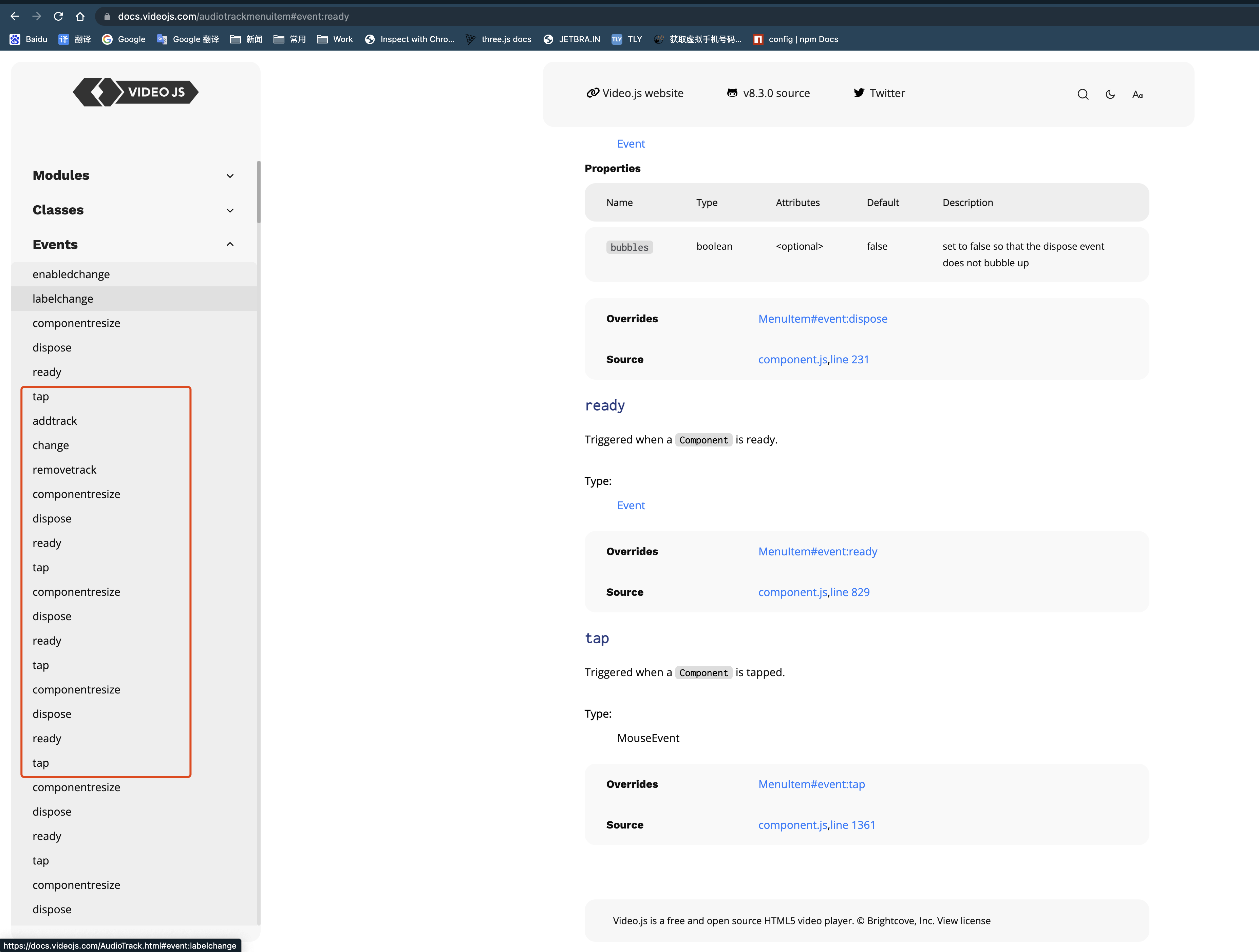 没见过这么难用的文档的 · Issue #8231 · videojs/video.js · GitHub