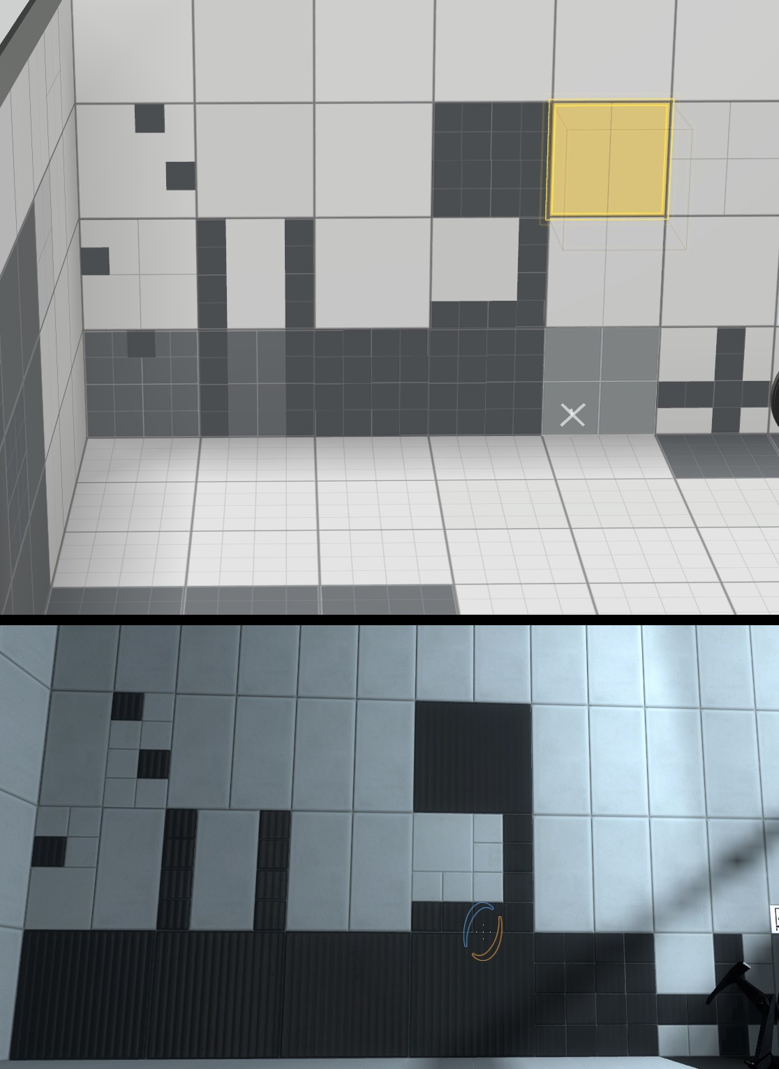 Make quarter tiles able to act as gridded walls / add gridded walls ...