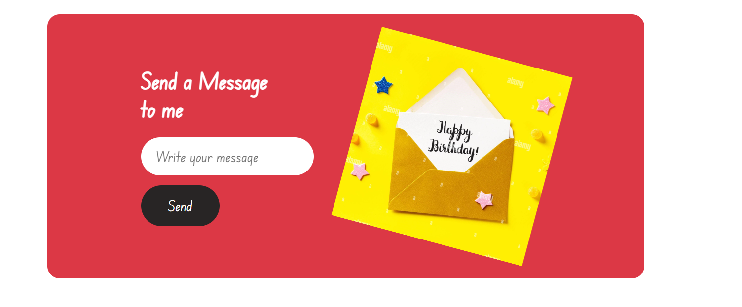 Improving the UI of the Birthday Site · Issue #1845 · pranjay-poddar/Dev-Geeks · GitHub