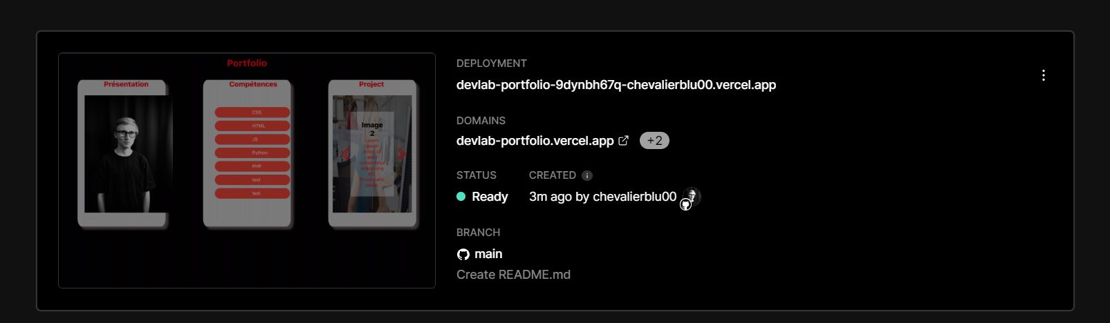 GitHub - chevalierblu00/Devlab-Portfolio