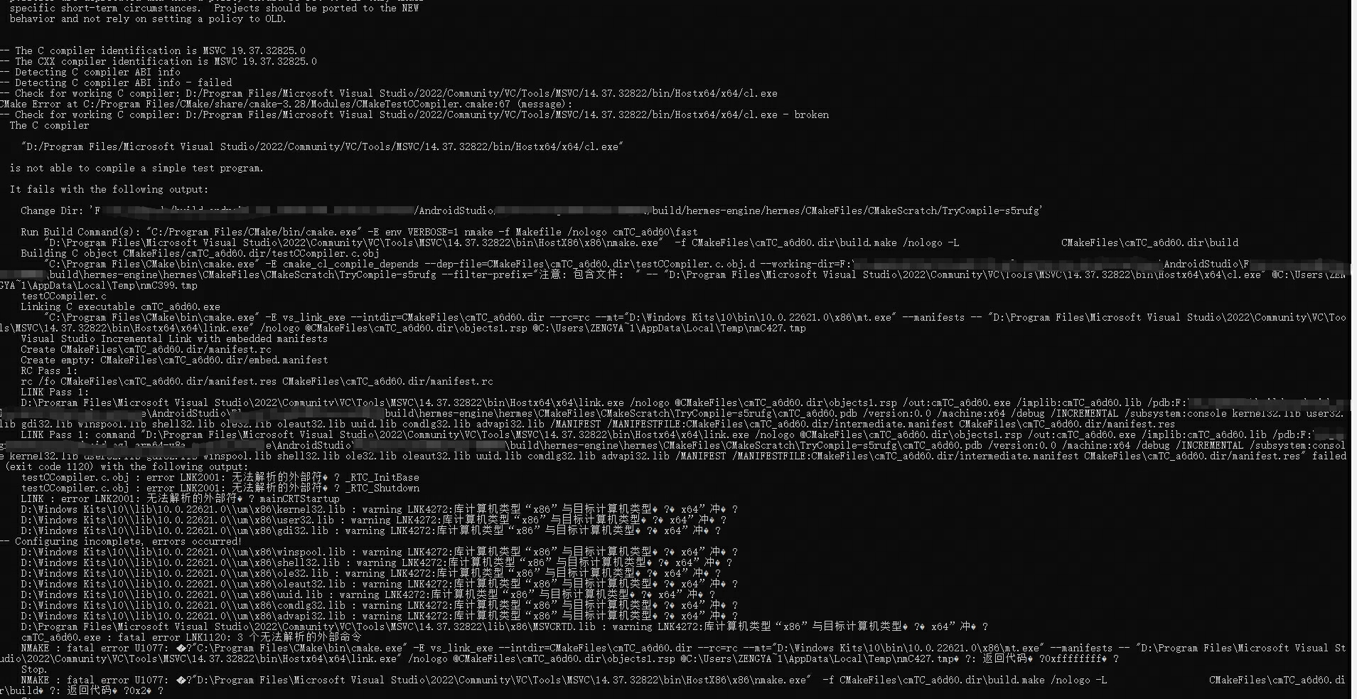Cannot Build From Source On Android On Windows Cmake Reporting Broken Compiler · Issue