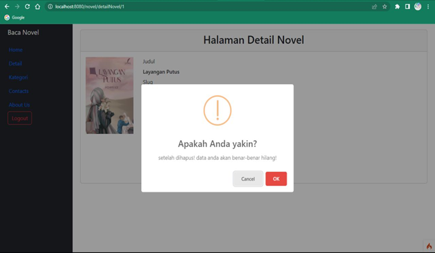 GitHub - Pengelolaan-Daftar-Novel-CI4/Pengelolaan-Daftar-Novel-CI4-Kelompok1
