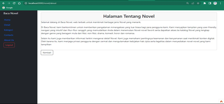 GitHub - Pengelolaan-Daftar-Novel-CI4/Pengelolaan-Daftar-Novel-CI4-Kelompok1