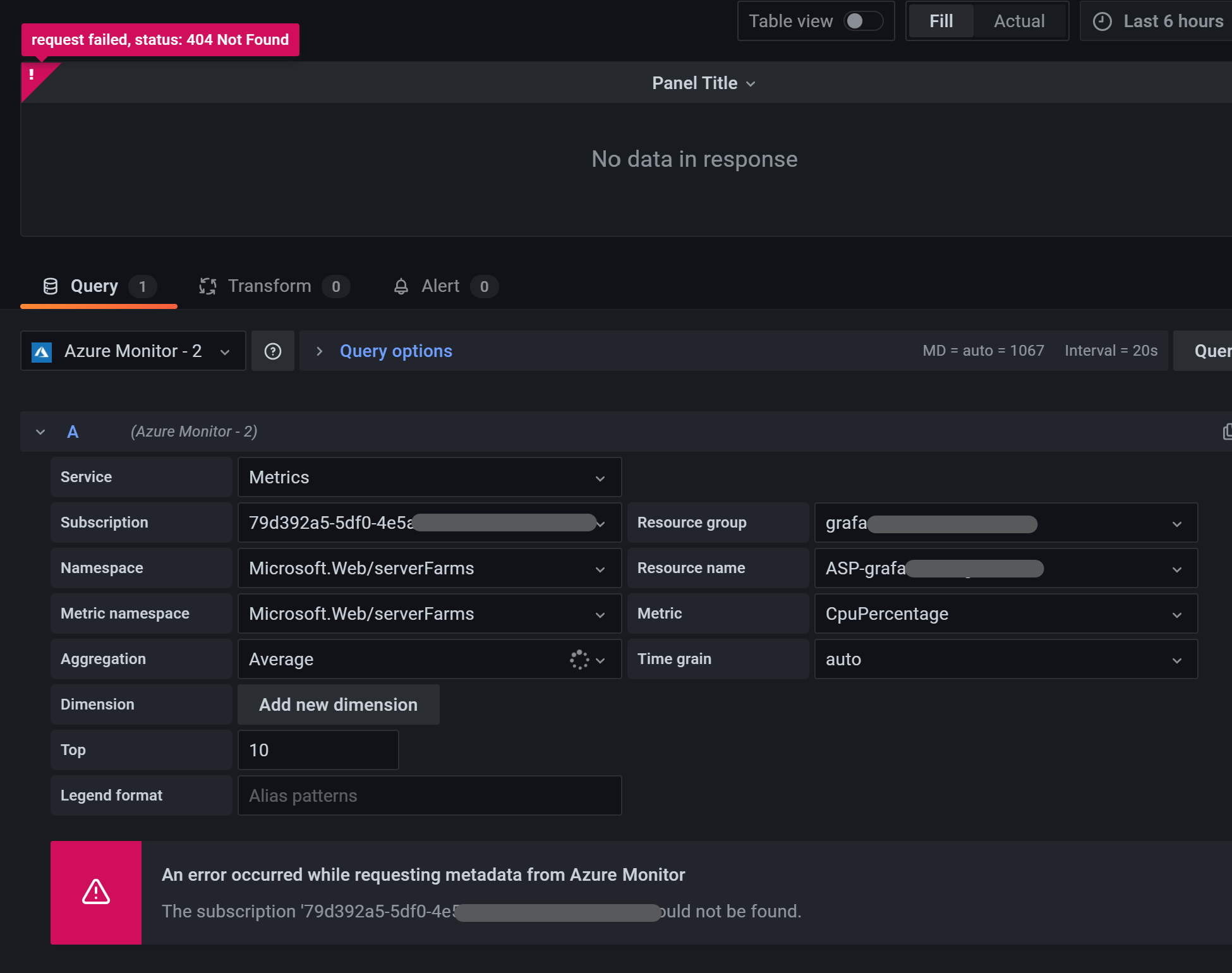 AzureMonitor: metrics query editor should reset when datasource changed · Issue #35222 · grafana ...