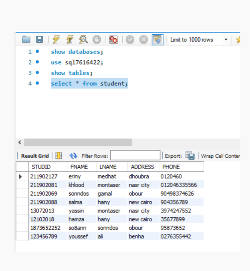 GitHub - khloodmontaser/STUDENT_ENROLLMENT_Database: developing a student enrollment database ...