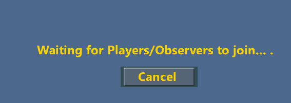 Cannot do any action in a multiplayer match when the Waiting for player to join screen shows up ...