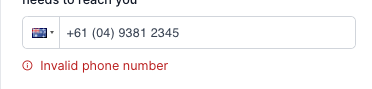 Invalid Australian phone numbers beginning +61493 or +610493 · Issue ...