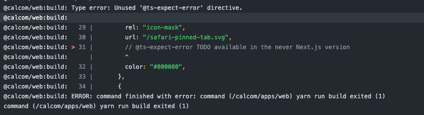 v3.5.1 Web Build fail · Issue #12502 · calcom/cal.com · GitHub