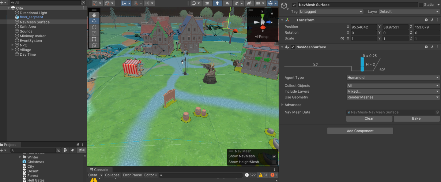 Failed to create agent because there is no valid NavMesh · Issue #1834 · suriyun-production ...