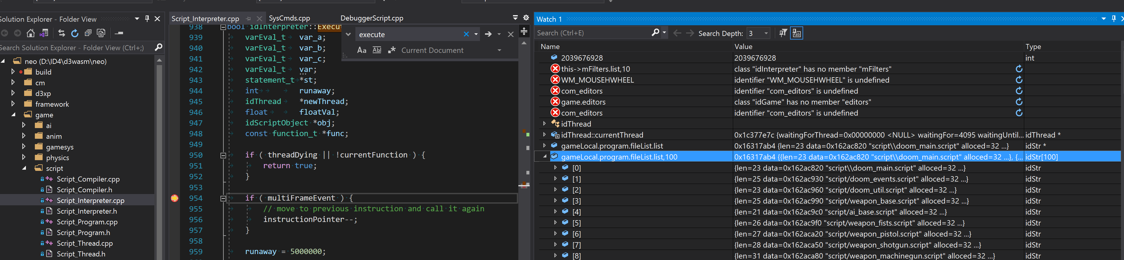 Fix issues with script-state in savegames and argsizes in scripts · Issue #344 · dhewm/dhewm3 ...