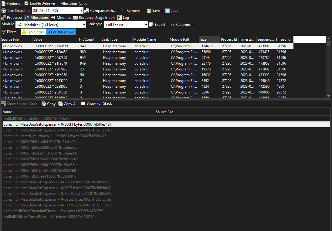 Memory leak in Health Checks · Issue #48240 · dotnet/aspnetcore · GitHub