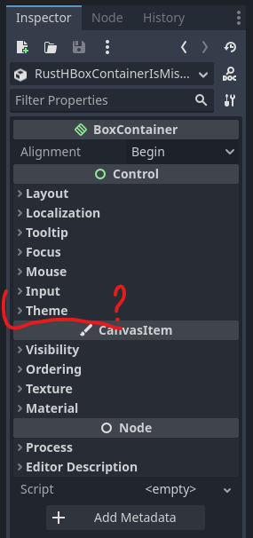`Theme Overrides` missing in inspector for Rust control-based nodes · Issue #213 · godot-rust ...