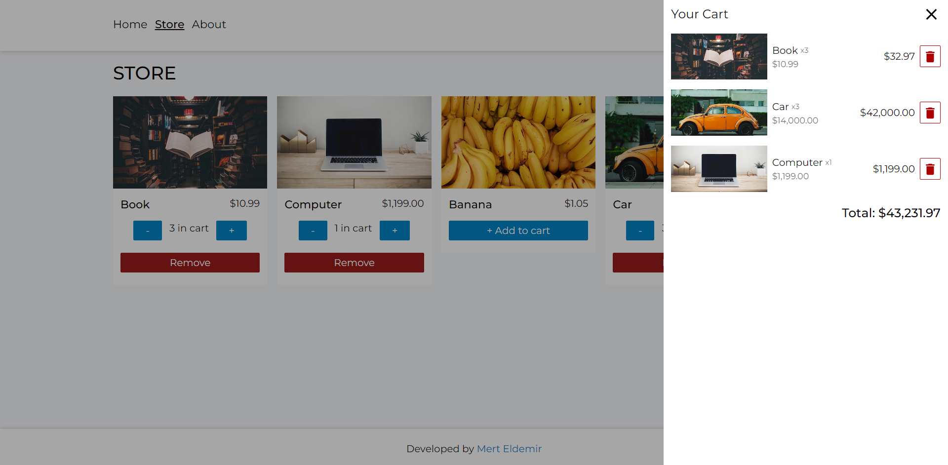 Github Merteldem1rts Shopping Cart The Shopping Cart App Is A Web Application Built With 4928
