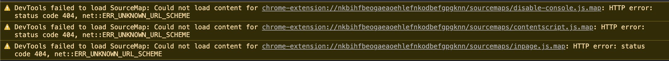 Source Map Warnings In Console · Issue 10940 · Metamaskmetamask Extension · Github