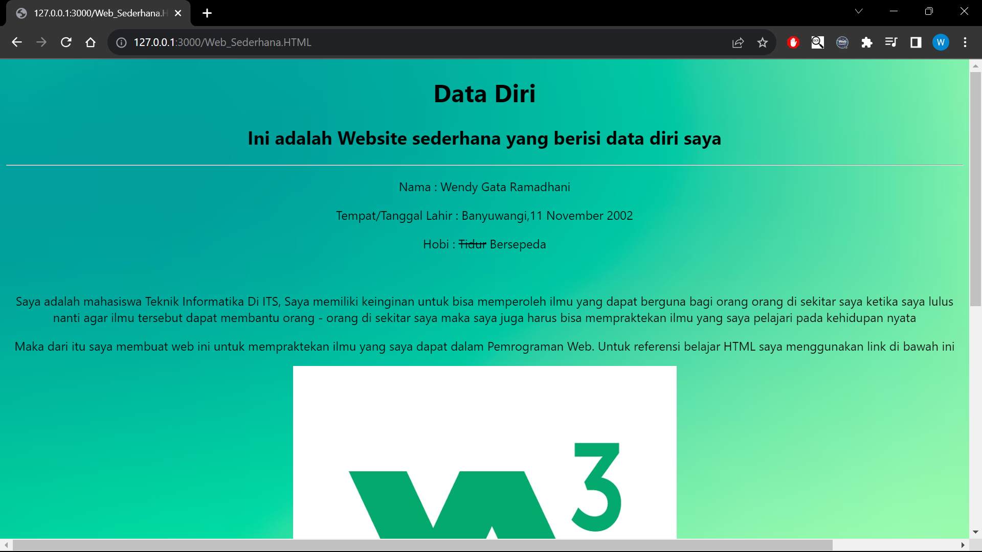 GitHub - wendyramadhani/Pemrograman_Web: Repo Untuk Menyimpan Tugas Pemrograman Web