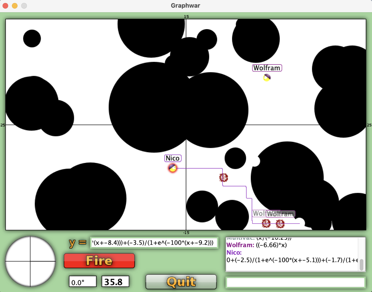 GitHub - nico-fb/Graphwar-Bot: Writes better equations to win at Graphwar