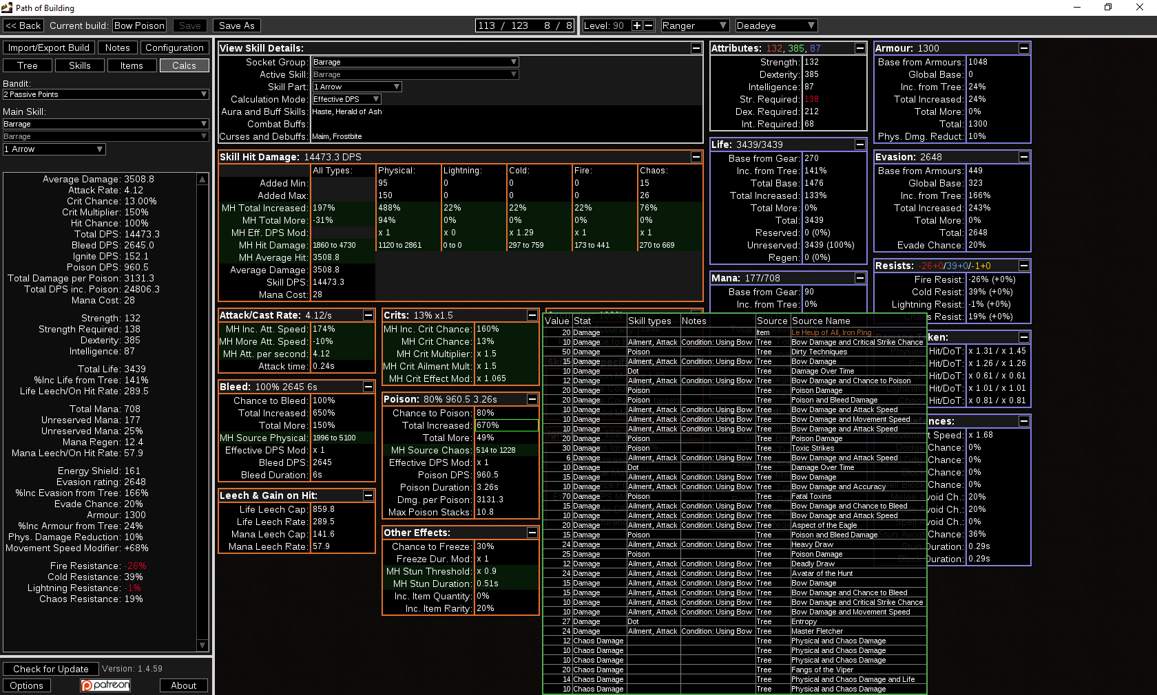 Poison dps is not correctly calculated · Issue #559 · Openarl/PathOfBuilding · GitHub
