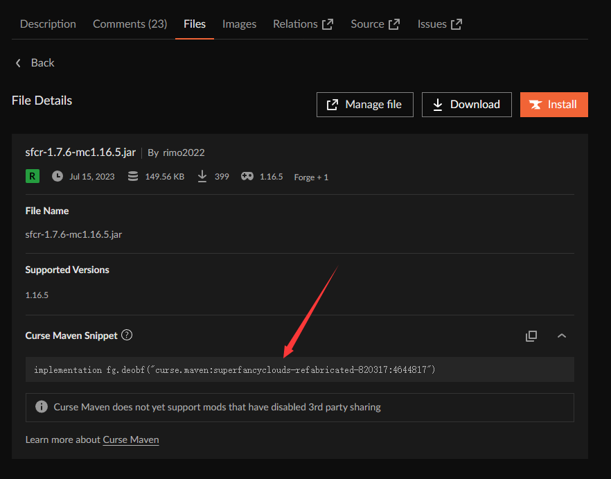 How to use as a dependency? · Issue #90 · Rivmun/SuperFancyCloudsRefabricated · GitHub