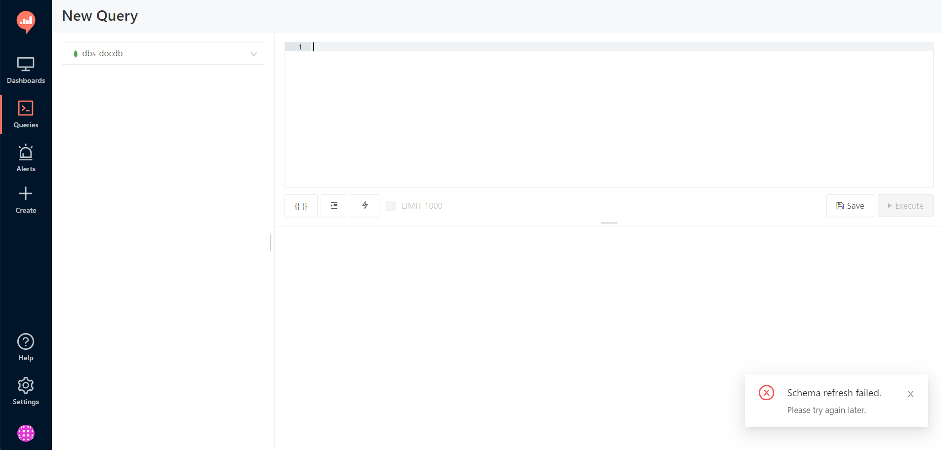 MongoDb schema refresh failed if system.views are present · Issue #2779 · getredash/redash · GitHub