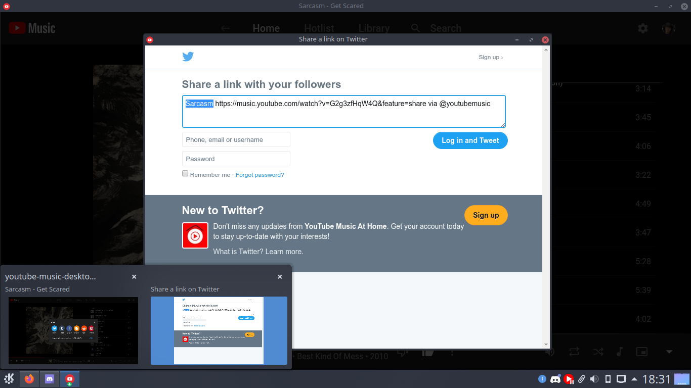 Share should open in the default browser · Issue #141 · ytmdesktop/ytmdesktop · GitHub