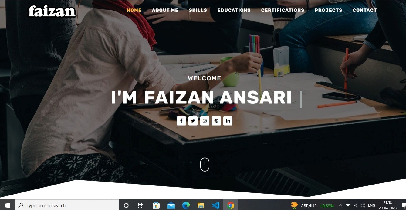 GitHub - faizan0409/Job-Profile: My Personal Portfolio | Web App