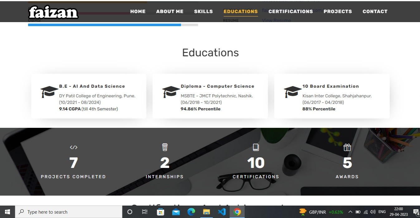 GitHub - faizan0409/Job-Profile: My Personal Portfolio | Web App