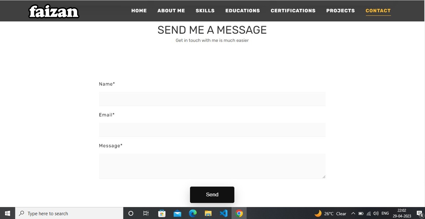 GitHub - faizan0409/Job-Profile: My Personal Portfolio | Web App