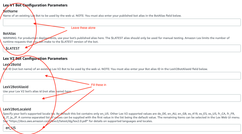 Creating Stack for Lex V2 · Issue #333 · aws-samples/aws-lex-web-ui · GitHub