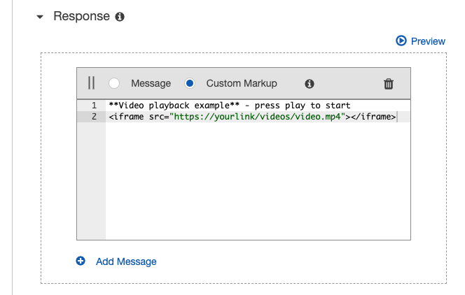 A response car with video · Issue #150 · aws-samples/aws-lex-web-ui · GitHub