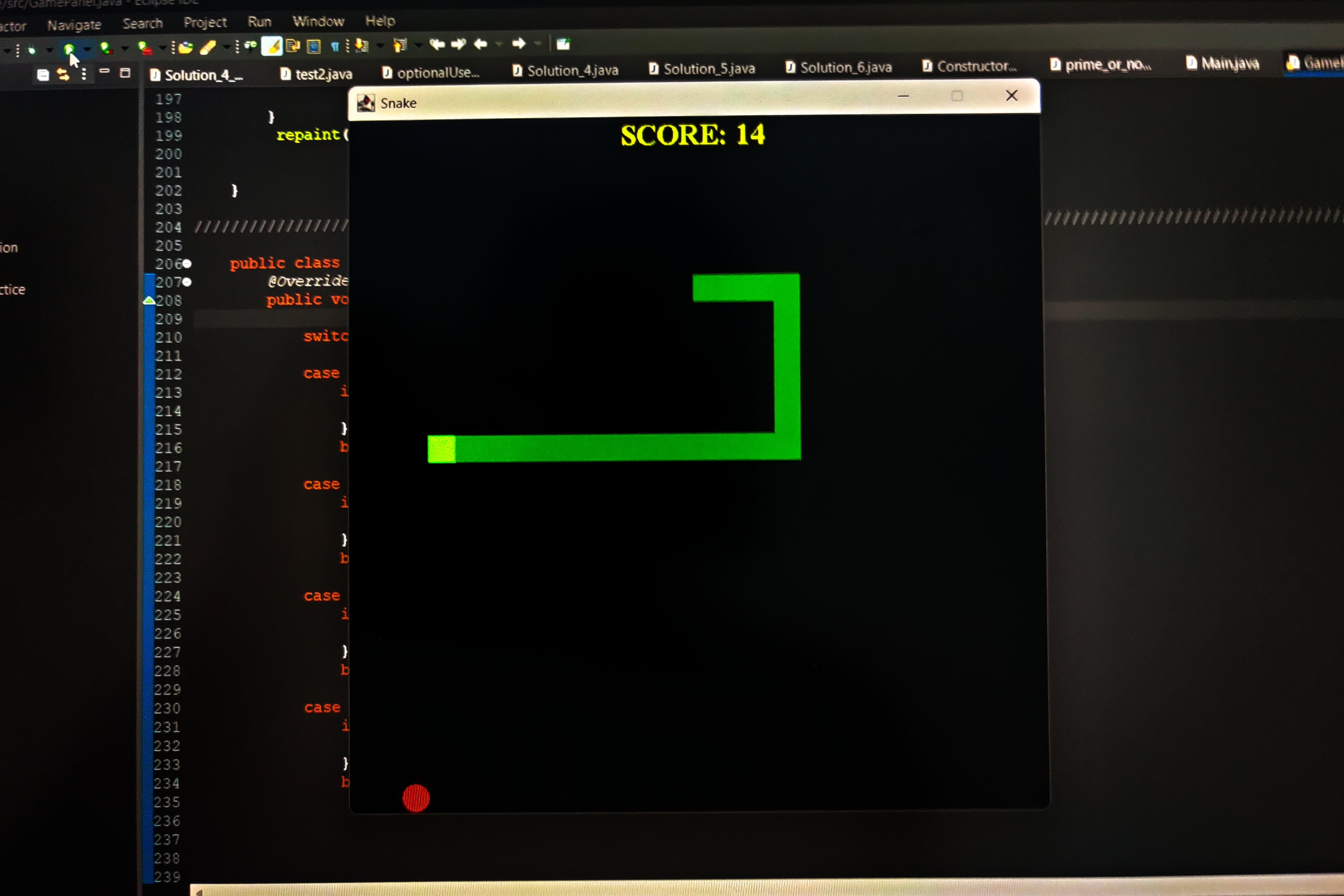 GitHub - ManotejPatlolla/Axy-snake-game