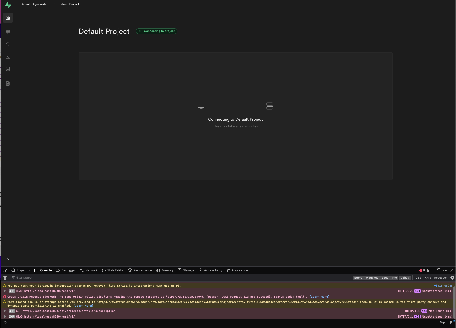 Connecting to project... · Issue #10385 · supabase/supabase · GitHub