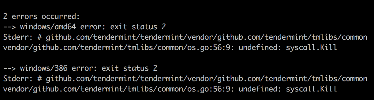 Build failure on Windows · Issue #878 · tendermint/tendermint · GitHub