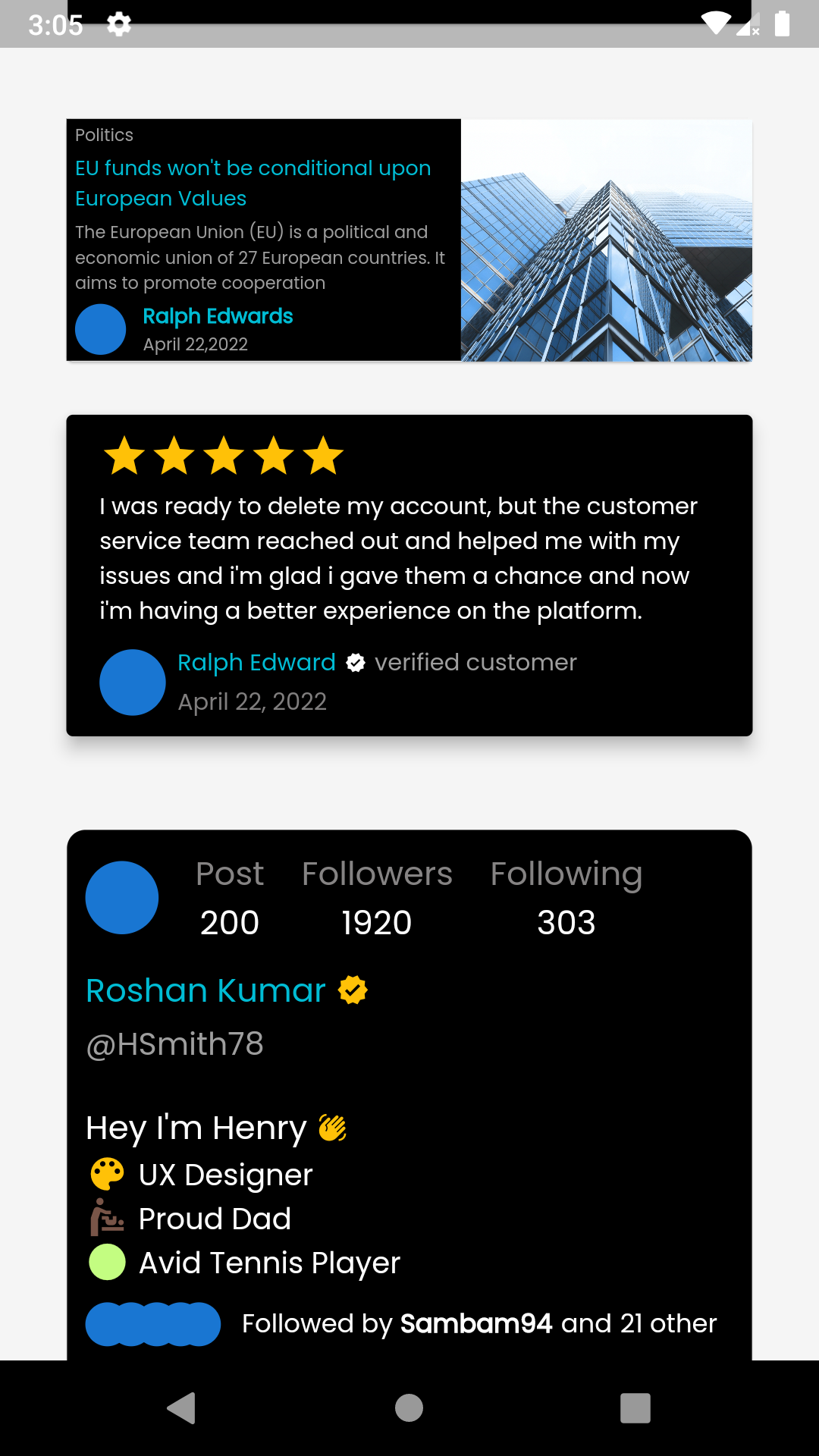 [Component] Create card designes · Issue #91 · Clueless-Community/Spectrum-UI · GitHub