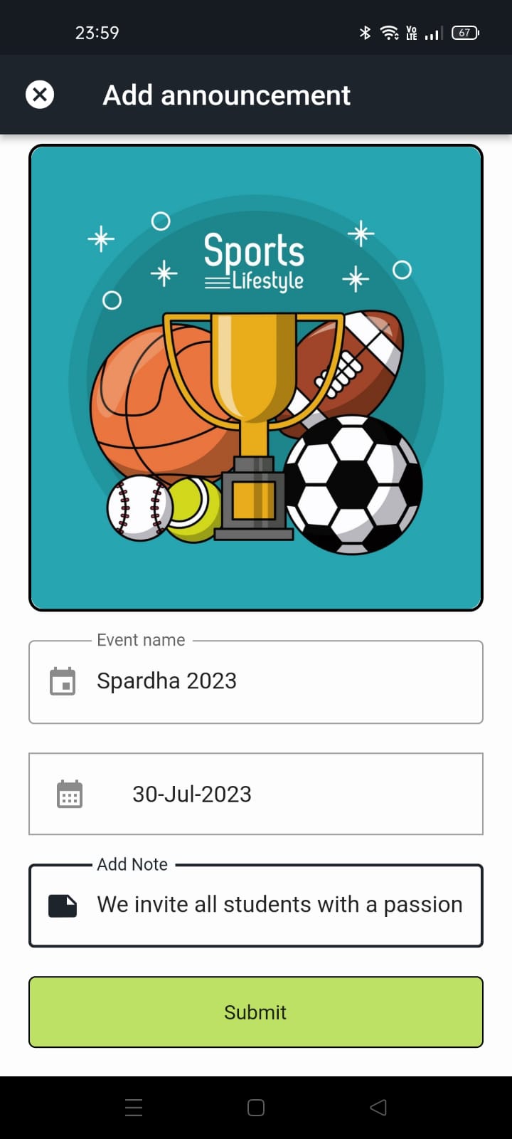 GitHub - RunTerror/Sports-Hub: application made for improving performance