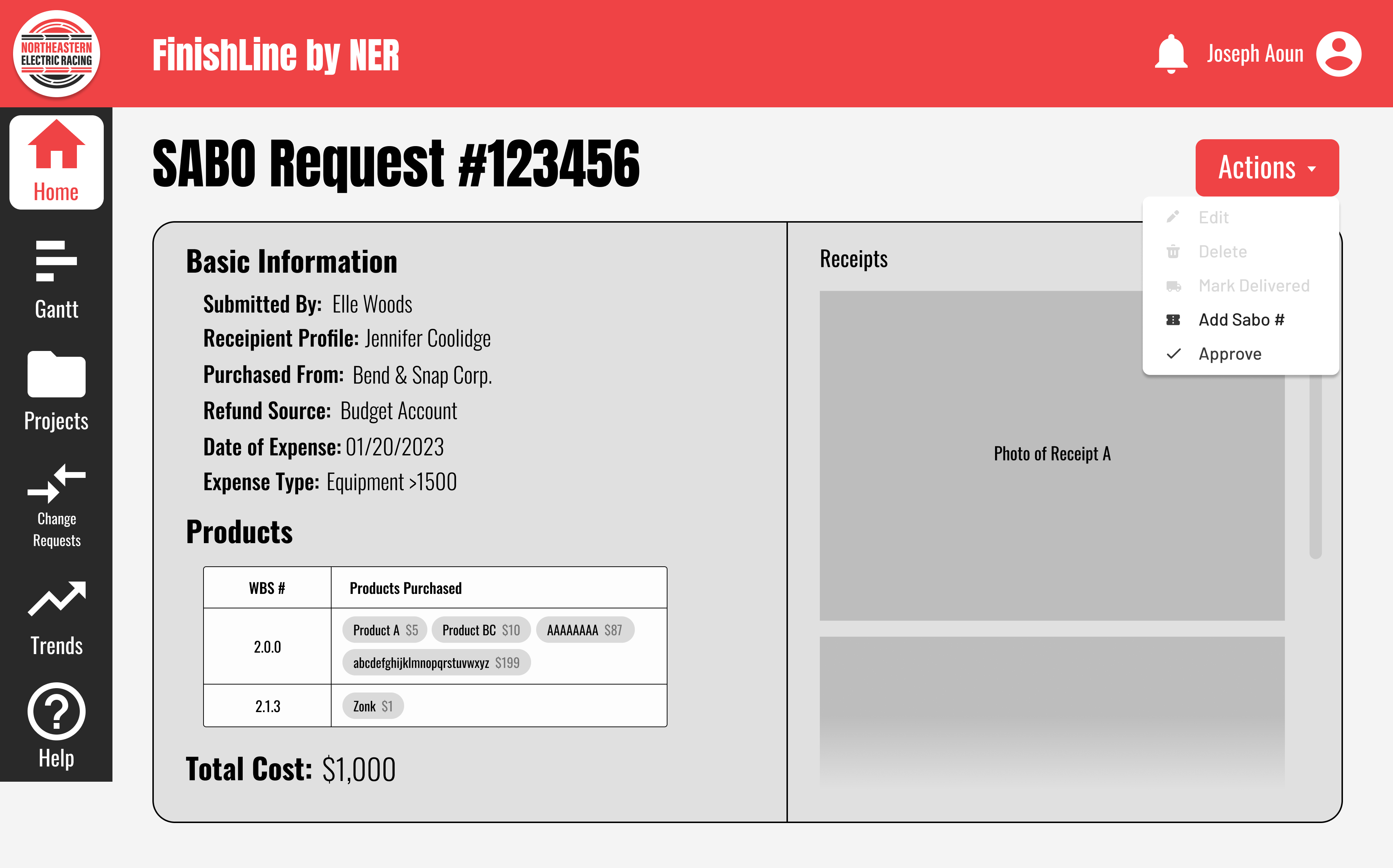 Finance - Review Reimbursement Request · Issue #1222 · Northeastern-Electric-Racing/FinishLine ...