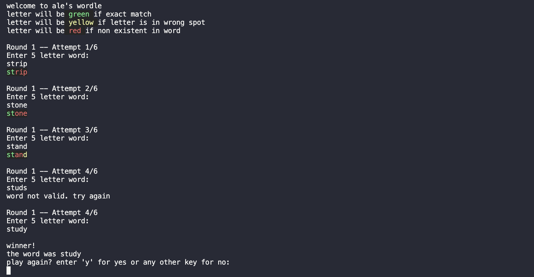 GitHub - alessandrosisniegas/Multi-Level-Wordle-Game