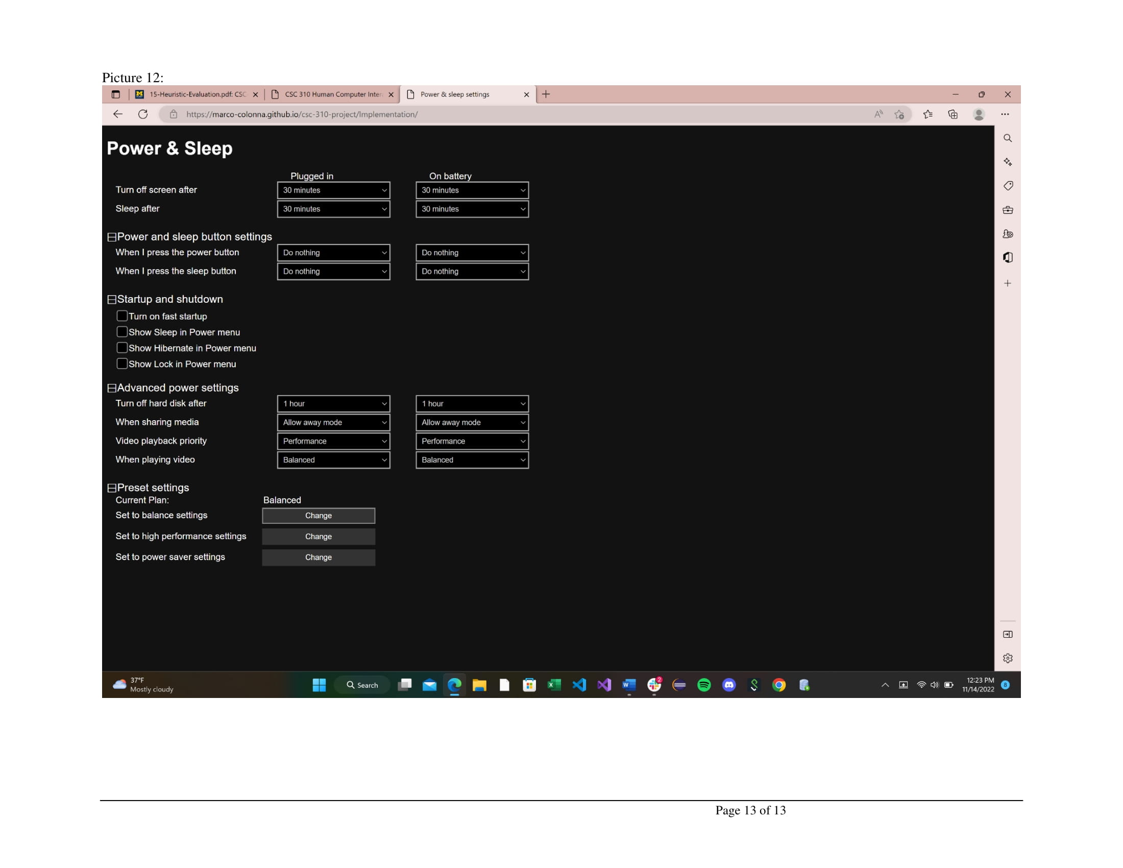 CSC 310 Human Computer Interaction Group Project | csc-310-project