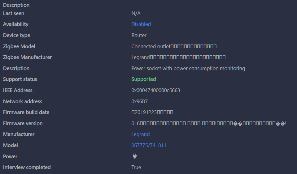 Legrand power outlet 067775 weird info displayed · Issue #18635 · Koenkk/zigbee2mqtt · GitHub