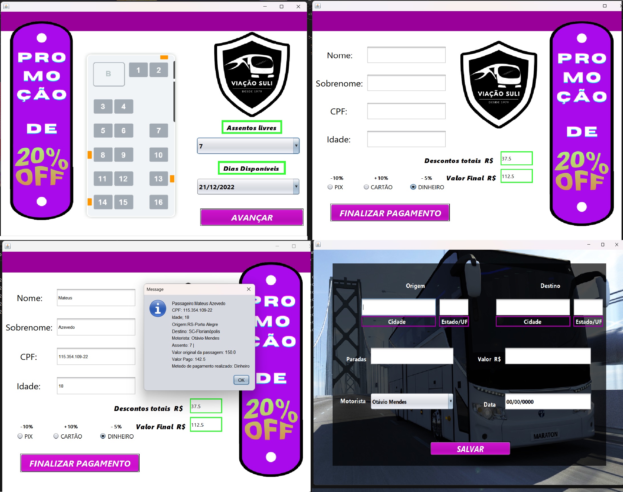 GitHub - Mateus-Az/Sistema-Empresa-de-Transporte