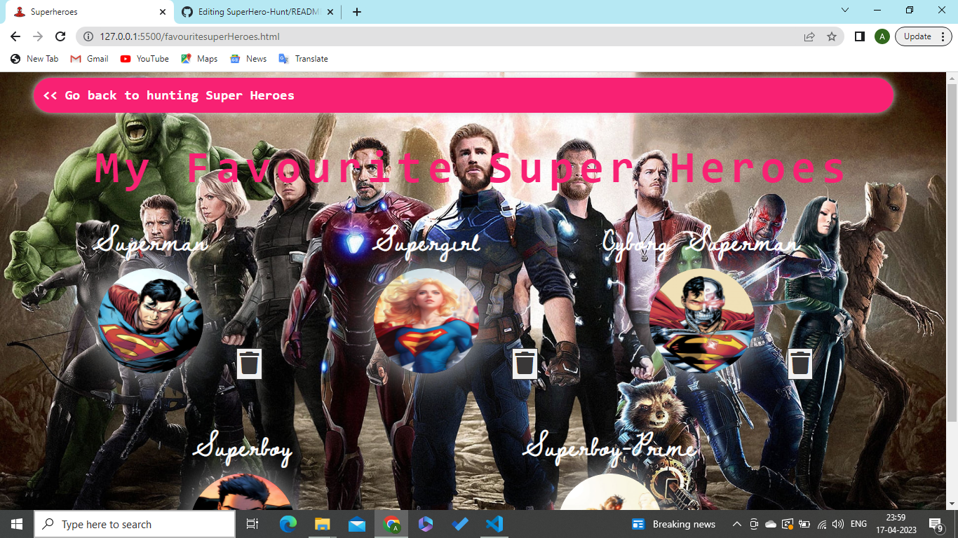 GitHub - SwaroopArya65/SuperHero-Hunt