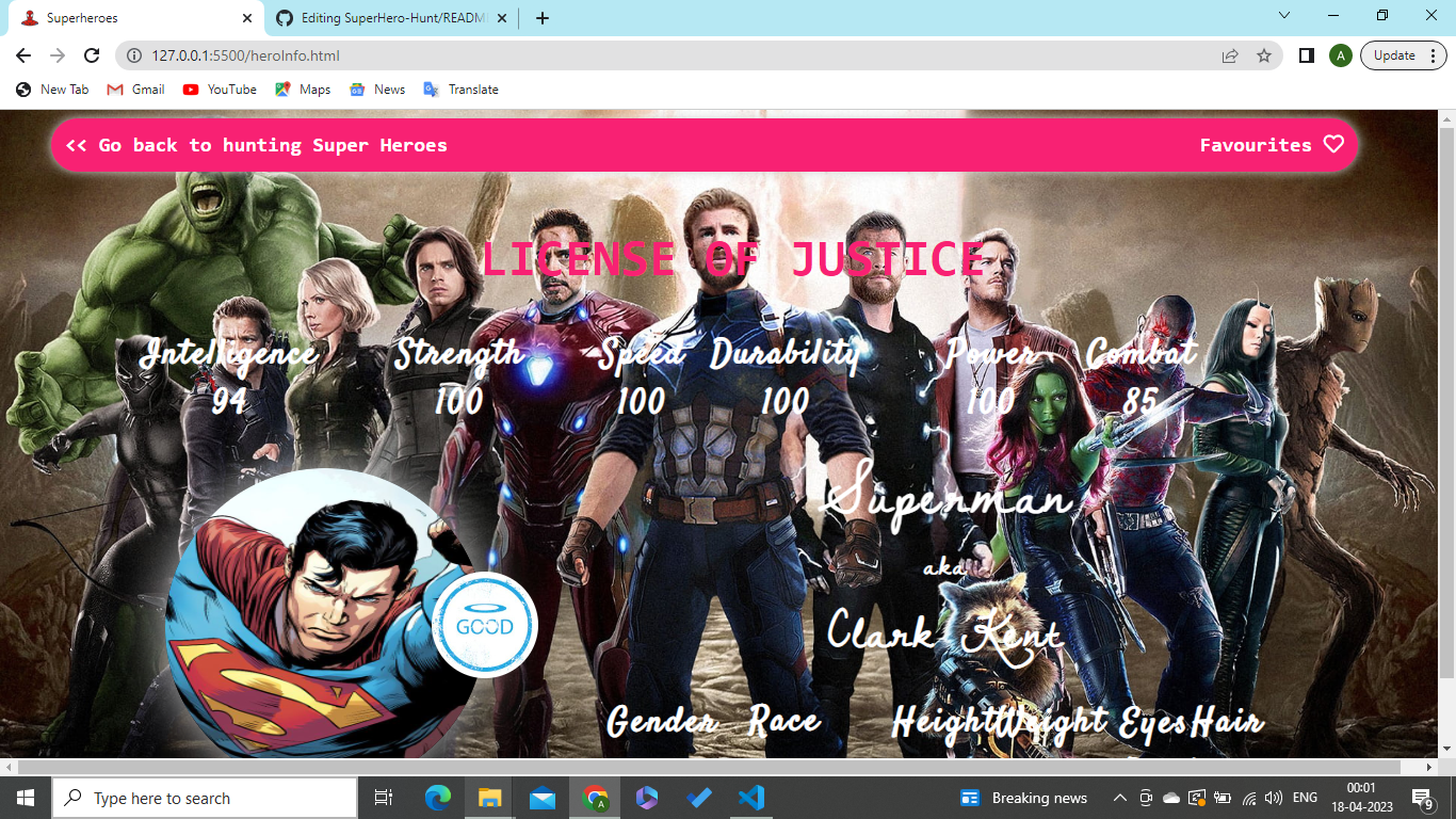 GitHub - SwaroopArya65/SuperHero-Hunt